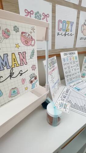 Winter Staff Celebration Kit - Decor, Activities, Editable Signs and Forms