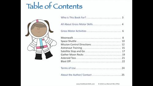 Summer Gross Motor Skills - SUMMER ASTRONAUT (Occupational Therapy)