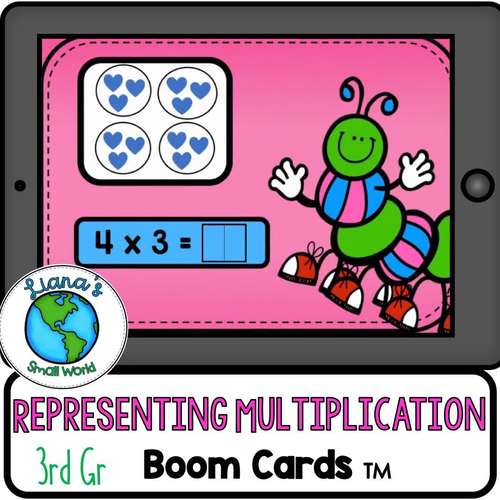 Representing Multiplication Boom Cards Digital Task Cards | TPT