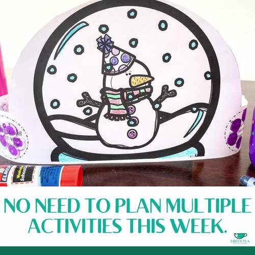 Sneezy the Snowman or Snowmen at Night Headband Craft Speech Language ...