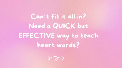 Kindergarten Heart Words - High Frequency SOR Slides -Unit 20- know ...