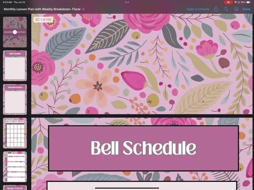 Floral Teacher Planner - Printable PDF by TeachableBehavior | TPT