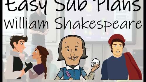 Emergency Sub Plans | William Shakespeare Bundle | 3rd Grade & 4th Grade