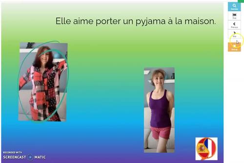 Les vêtements - French clothes - Boom cards by Mi casa is ta maison