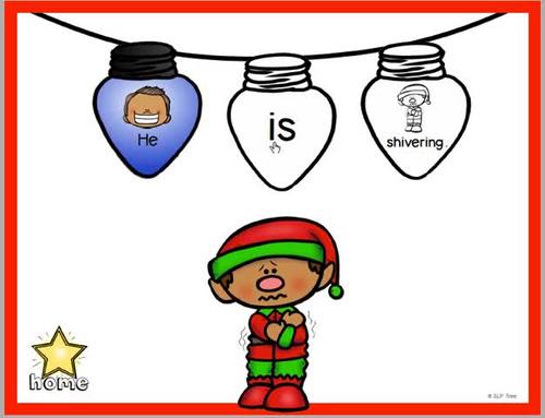 Christmas Sentences Speech Therapy Digital Interactive PDF by SLP Tree