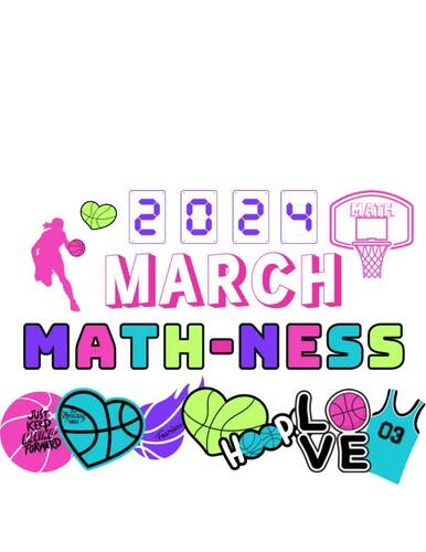 March Math-ness or Math Madness Bulletin Board Kit: Bright | TPT