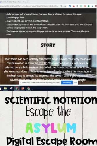 Scientific Notation Digital Activity by Making Creative Mathematics