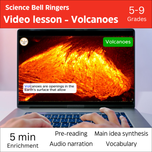 Science bell ringer video (4 min) - Volcanoes - Middle school | TPT