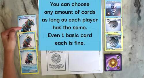 Printable Rewards Mathemon Trading Cards and Math Game - Wizarding Theme