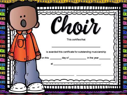 Music Award Certificates -Colorful and Editable | TPT