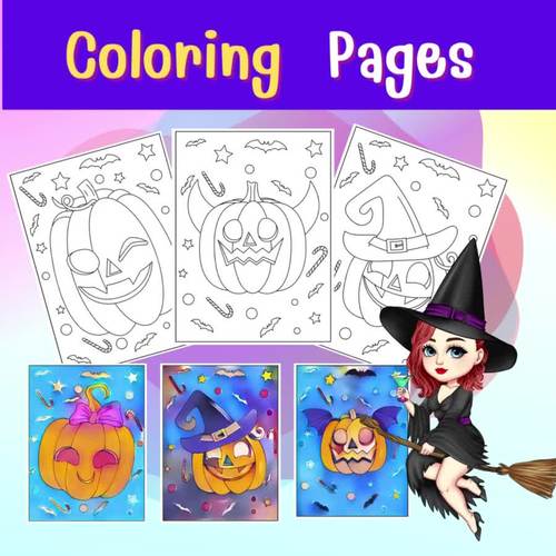 Coloring pages,Halloween Pumpkin Activity by Active Learning By Doing
