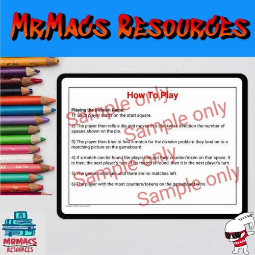 Easter Maths Division Game Year 3 & Year 4 | Two/One-Digit(s) Numbers ...