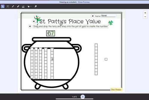 March Place Value (St. Patrick’s Day) - Digital and Print! by Shea Creative