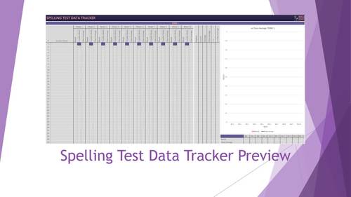 Spelling Test Data Tracker by Ducky's Teaching Resources | TPT