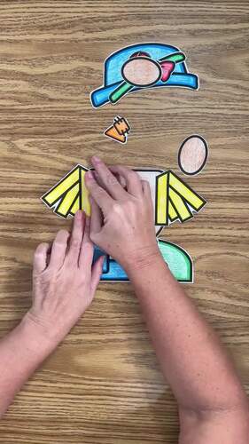 Scarecrow Craft for Fall, Kindergarten Writing Craftivity & Bulletin ...