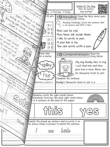 Mornings Made Easy Set Three! First Grade Morning Work in Victorian ...