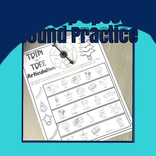 Christmas Articulation Speech Therapy No Prep Worksheets Print | Google ...