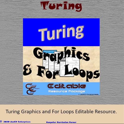 Coding Distance Learning Turing Graphics and For Loops Editable ...