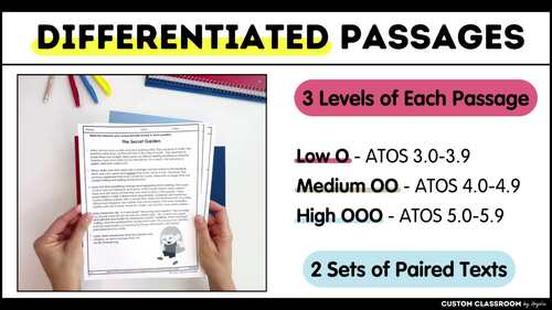 STAAR Reading Comprehension Passages, Questions & ECR: Fiction 3rd 4th ...