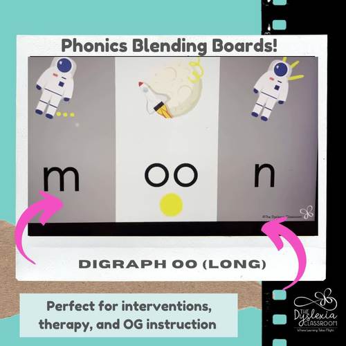 Phonics Blending Board Digraph oo l Digital Distance Learning | TPT