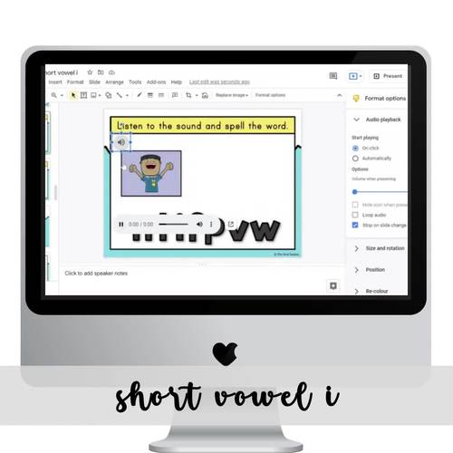 CVC Words Short Vowel I | Digital and Print by The Viral Teacher