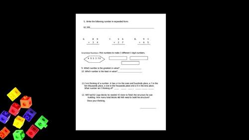 3rd Grade Math SOL Review- Place Value, Addition, and Subtration