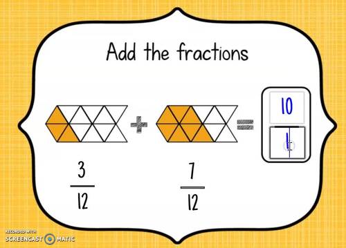 Adding fraction Boom cards Distance learning by super sunshine | TPT