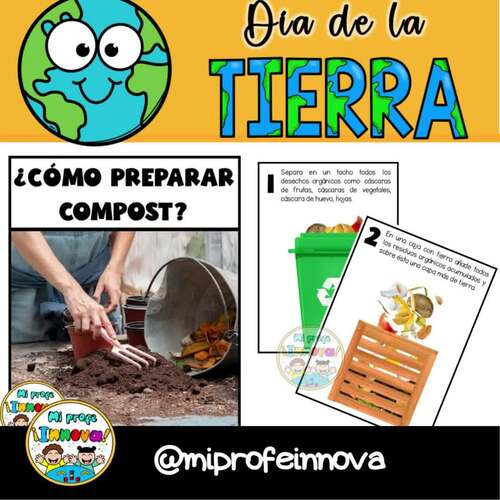Eart Day activities and craft in Spanish - Dia de la Tierra by Mi Profe ...