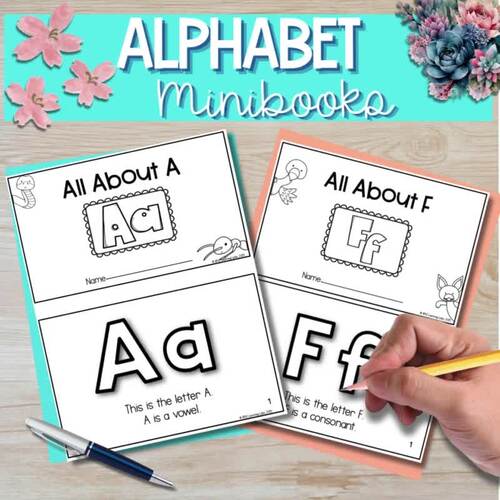 Alphabet Mini Books | Booklets for Tracing, Coloring & Learning Letters