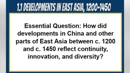 Bundle! AP World History: Modern- Unit 1 Study Guide and Teacher Slideshow