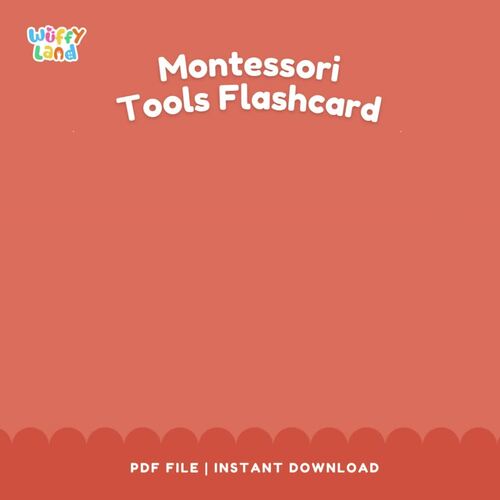 72 Montessori Tools Flashcard, Real Image, Nomenclature Flashcards ...
