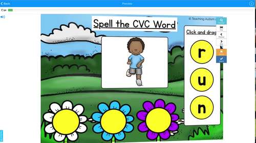 Spelling CVC Words Distance Learning | Boom Cards by Teaching Autism