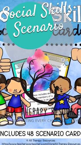 SOCIAL SKILLS Scenario Cards and Counseling Lesson and Counselor Activities