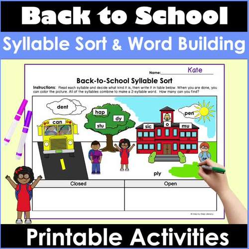 Seasonal Syllables Sorts and Word Building Worksheets BUNDLE | Orton ...