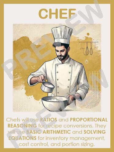 Math in Careers Posters | Boho STEM Classroom Decor Showing Real-World Jobs