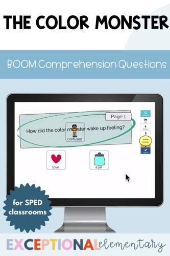 The Color Monster | Adapted Book for Special Education | TPT