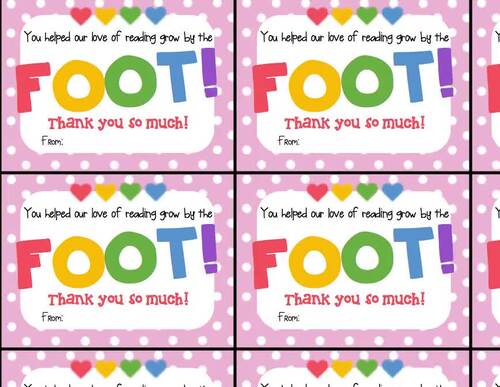 Fruit by the Foot Guest Reader Appreciation Gift Tag- You helped our ...