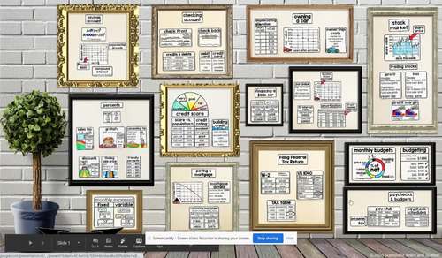 Financial Literacy Word Wall by Scaffolded Math and Science | TpT