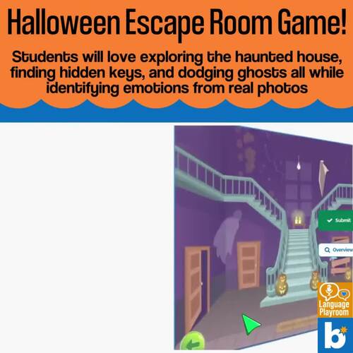 Identify Emotion from Photo Haunted House Escape Room BOOM CARDS ...