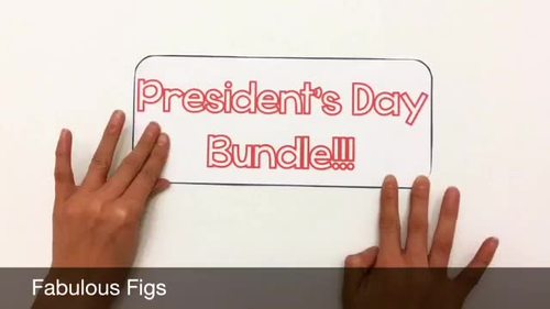 President's Day Bundle by Fabulous Figs | TPT