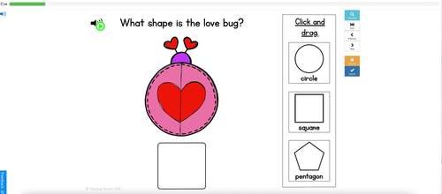Valentine's Day Math Activities 2D Shape Matching Boom Cards by ...