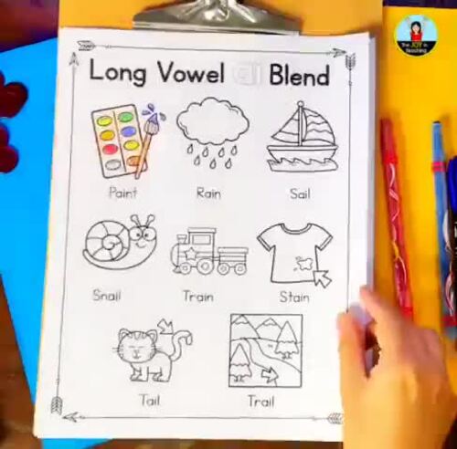 Long Vowel ai Worksheet by The Joy in Teaching | TPT