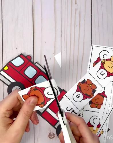 Editable Community Helper Name Craft Firefighter by Preschool Packets