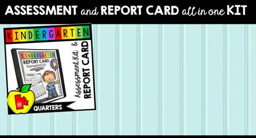 Kindergarten Report Card - Parent Teacher Conferences Quarters Editable ...