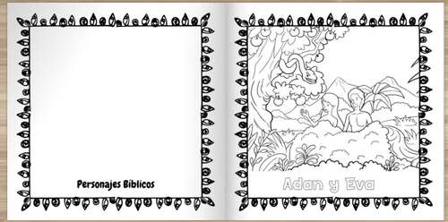 Personajes Bíblicos: Libro para Colorear con 33 de los Héroes Bíblicos