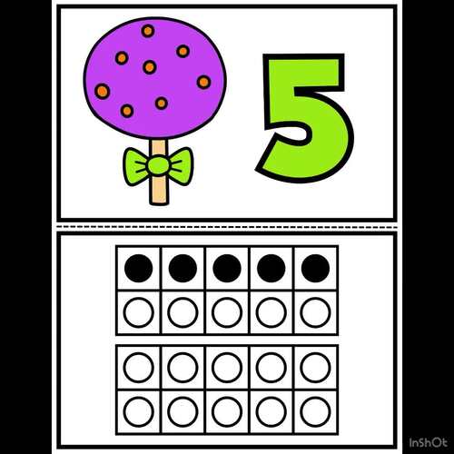 Halloween Cake Pops | Numbers 0–20 Matching Cards | K-1 Grade Math Center
