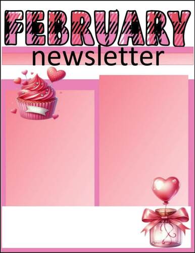 February Newsletter Valentine Theme by Ana's Teaching Corner | TPT