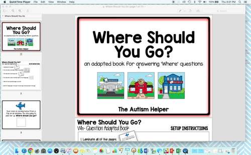 Where Should You Go? Adapted Book for Children with Autism | TpT