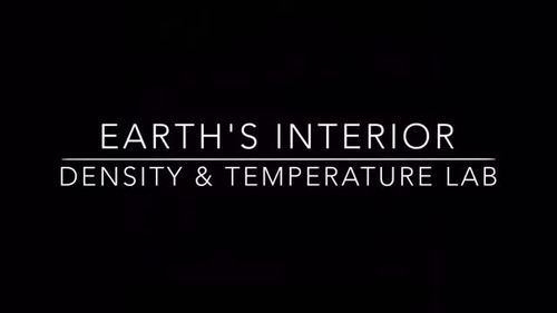Density and Temperature of Earth’s Layers Lab w/ Answer Document