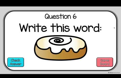 Short U Words PowerPoint Game (CVC Words Game) by ONEderful In First